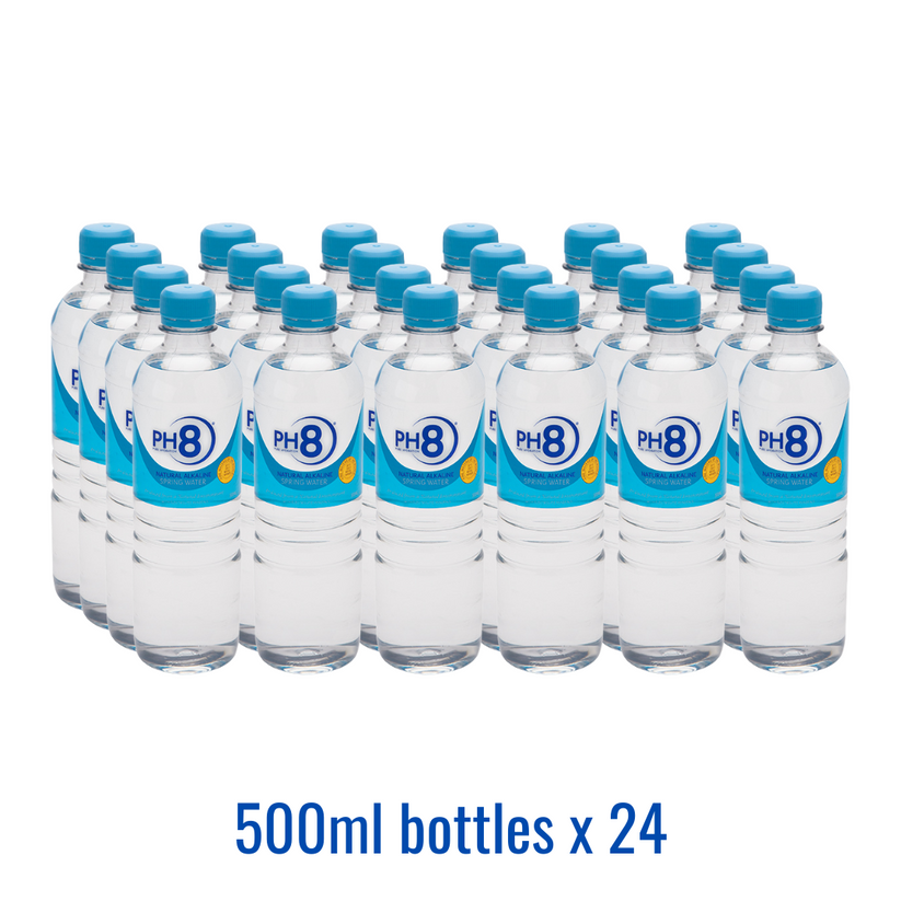 24 x 500ml Bottles PH8 Alkaline Water – PH8 Natural Alkaline Water